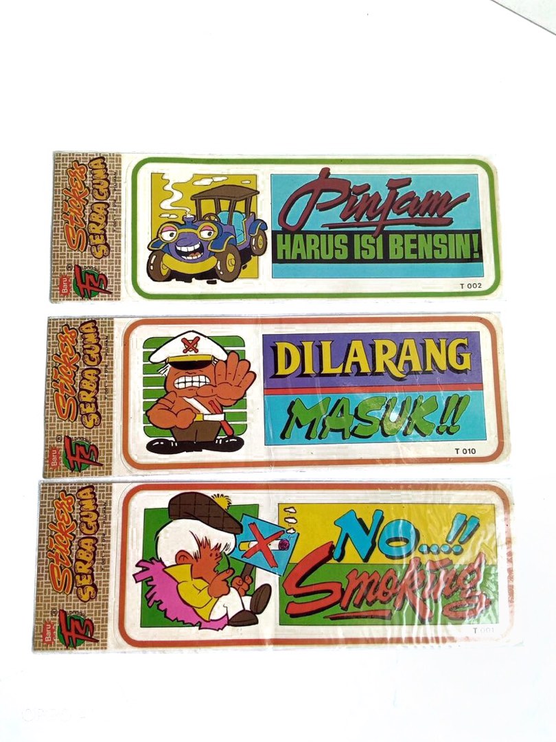 Vintage Sticker Indonesian 90s graphic Jadul Grafis nusantara ...