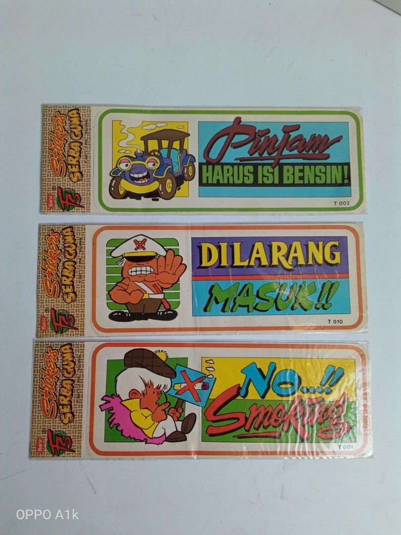 Vintage Sticker Indonesian 90s graphic Jadul Grafis nusantara ...