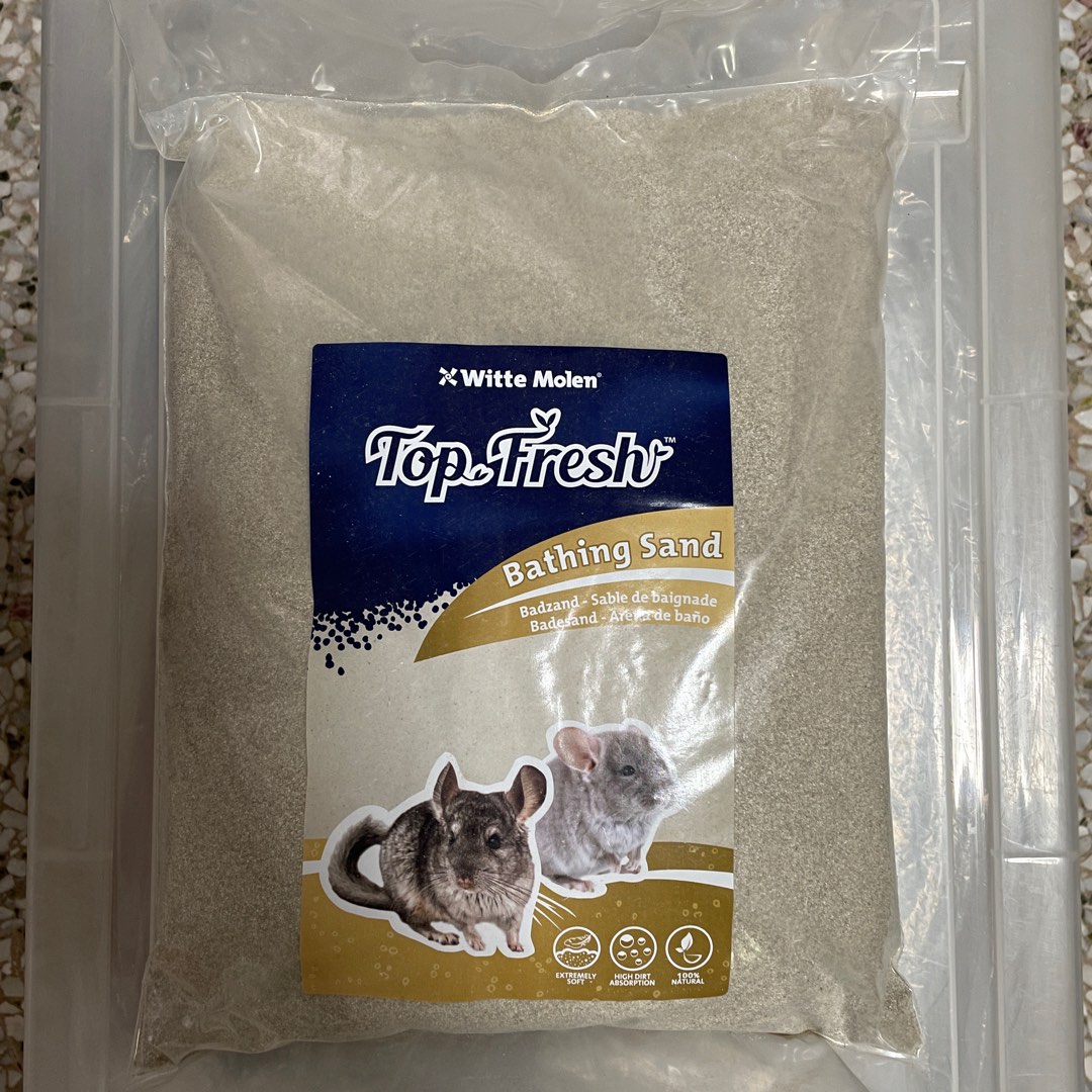 Witte Molen Chinchilla Sand 3KG, Pet Supplies, Homes & Other Pet ...