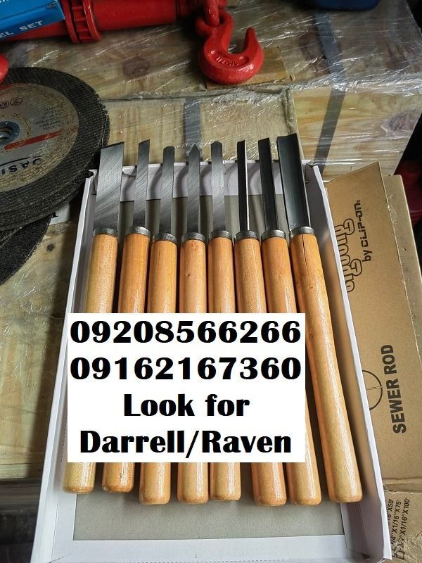 WOOD TURNING CHISEL SET, Hobbies & Toys, Stationary & Craft, Craft ...