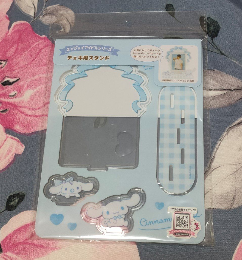 wts sanrio cinnamoroll cheki acrylic display stand, Hobbies & Toys ...
