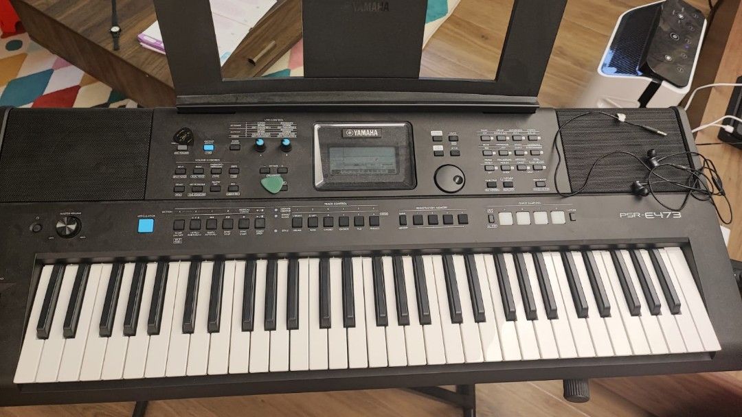 YAMAHA Keyboard PSR-E473 (X-Stand Included), Hobbies & Toys, Music ...