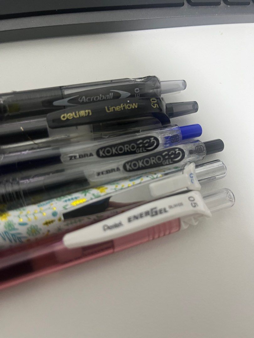 Zebra pentel energel pilot deli pen gel and ballpoint, Hobbies & Toys ...
