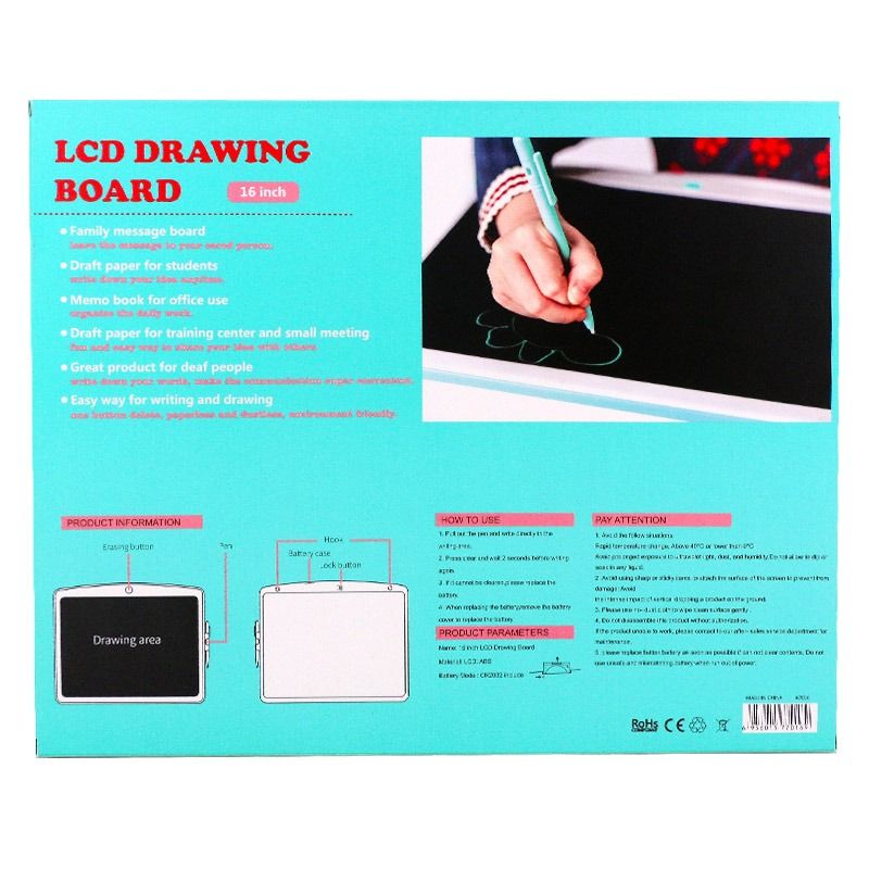 16 inch LCD Writing tablet , digital slate for kids , graphic learning ...