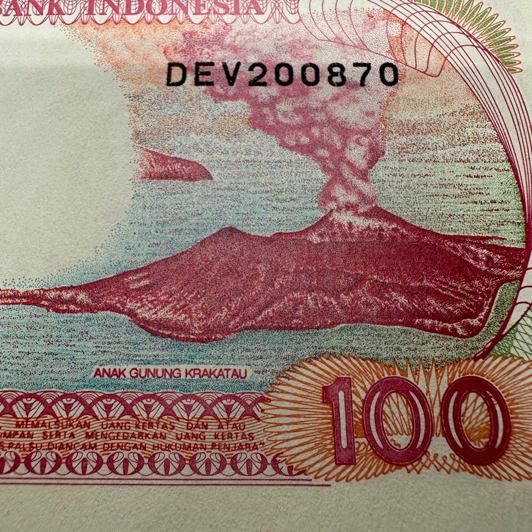 1992 Indonesia 100 Rupiah Banknote (UNC), Hobbies & Toys, Memorabilia ...