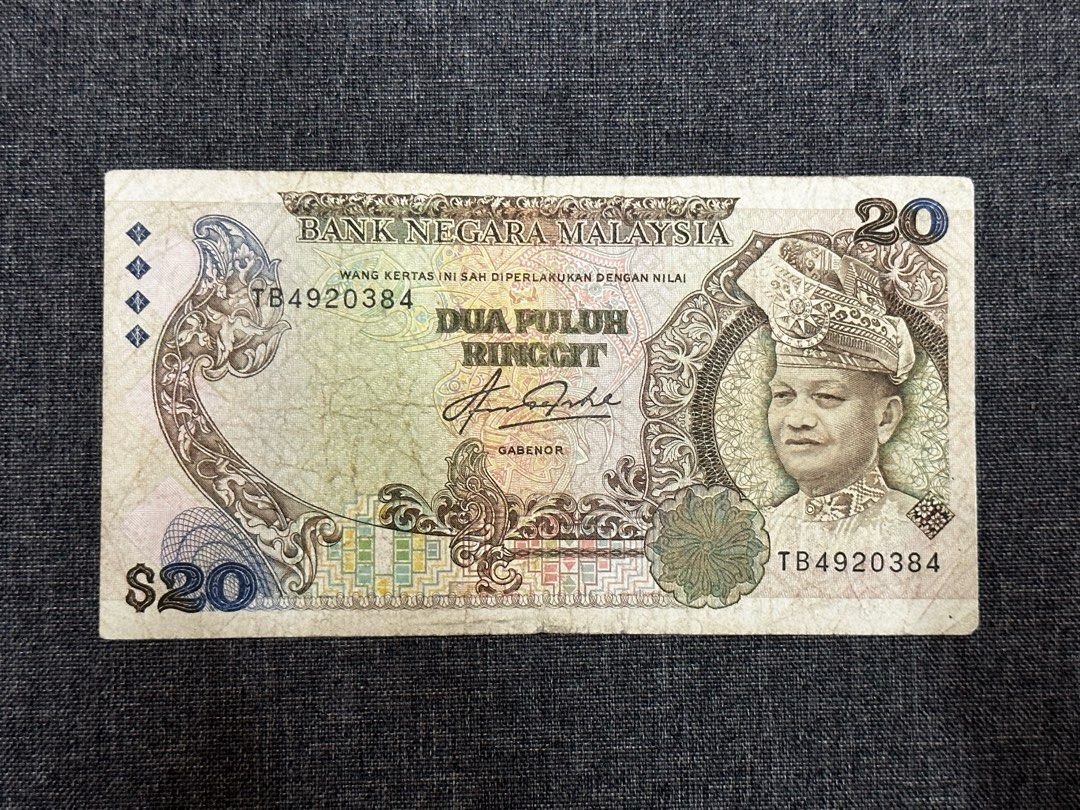 20 ringgit Aziz Taha Malaysia ringgit currency, Hobbies & Toys ...