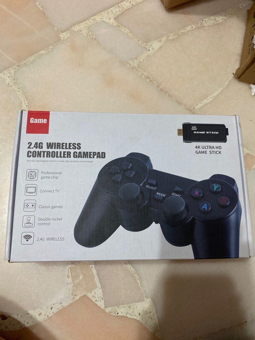 2.4G wireless controller gamepad 4K ultra HD game stick, Video Gaming ...