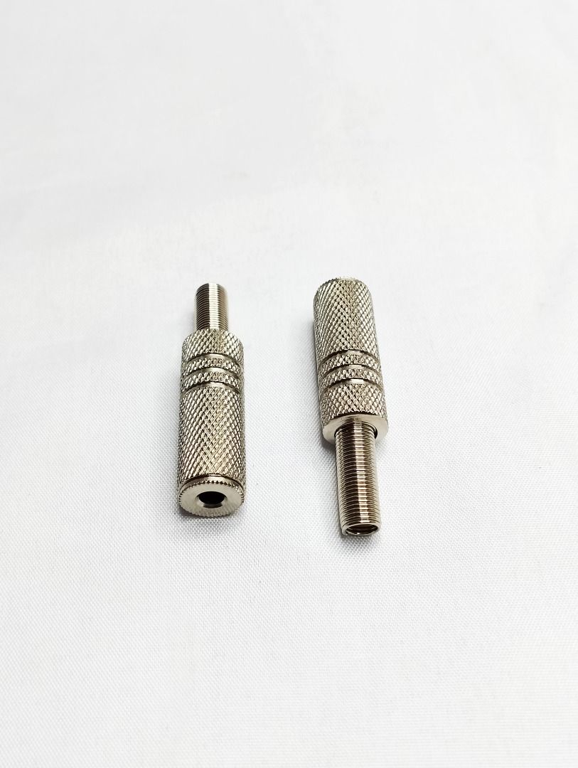 3.5mm FEMALE 1/8inc SILVER PLATED with SPRING PROTECTOR, BEST FOR ...