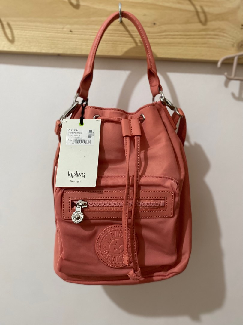 3 way Kipling violet in coral, Women's Fashion, Bags & Wallets, Cross ...