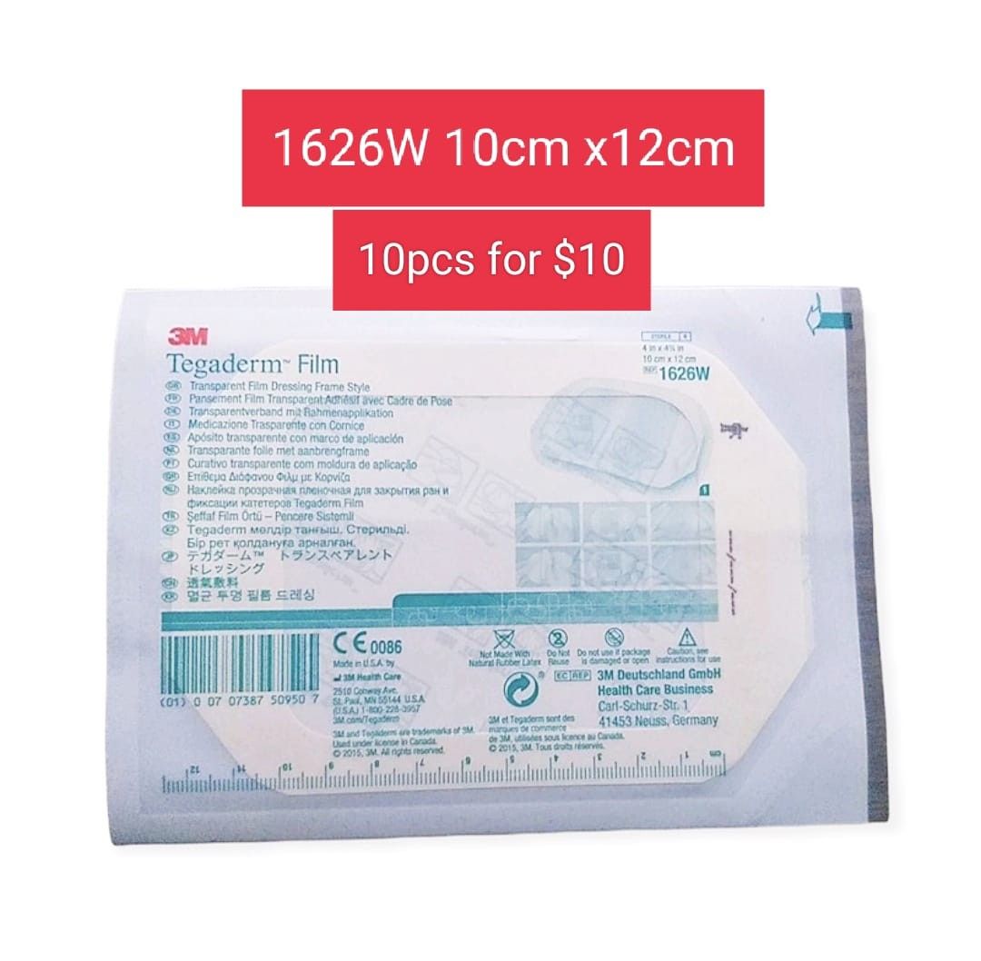 3M 1626W / 1624W Tegaderm films, Health & Nutrition, Medical Supplies ...