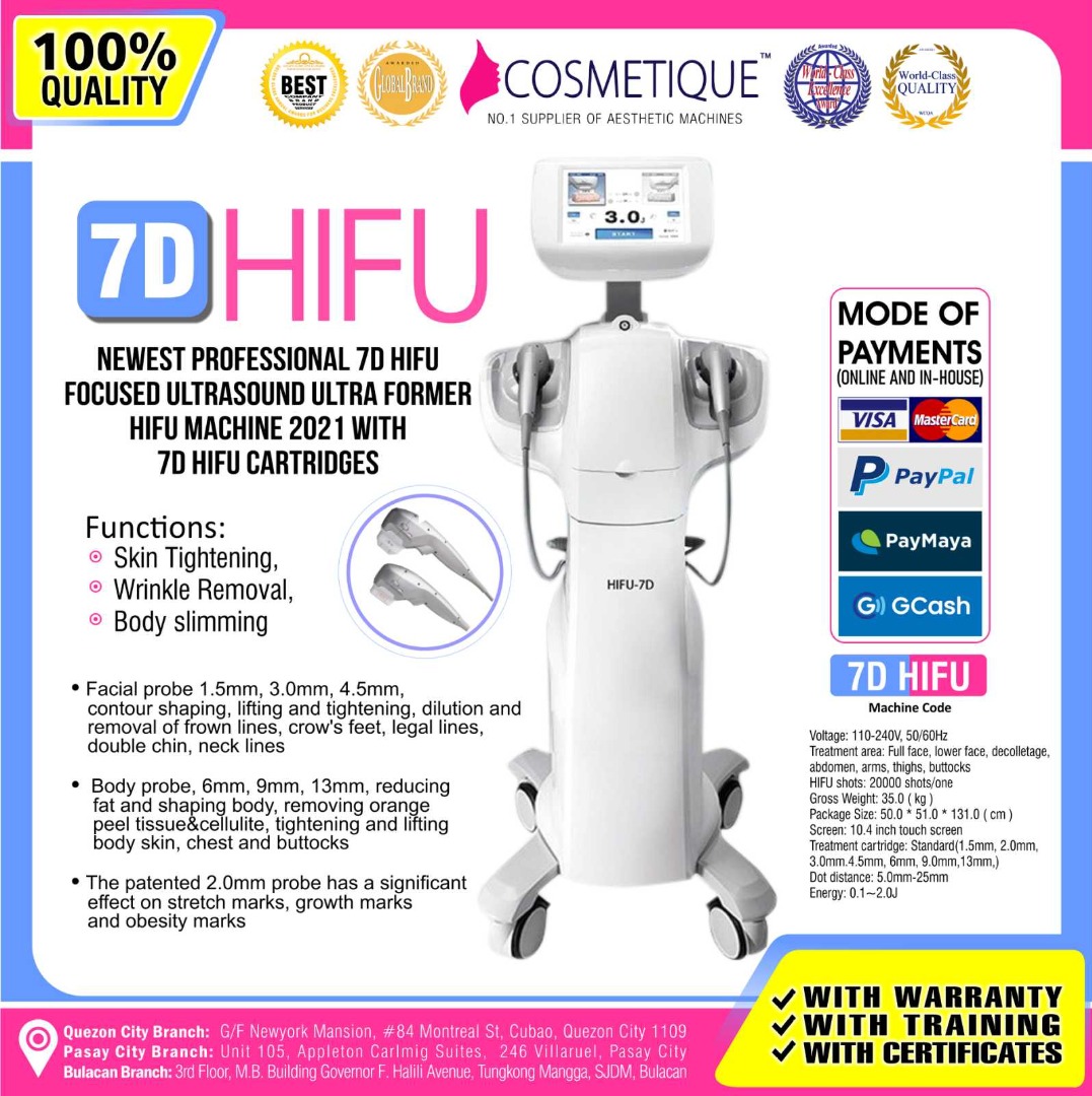 7D HIFU Machine KOREA MADE, Beauty & Personal Care, Face, Face Care on ...