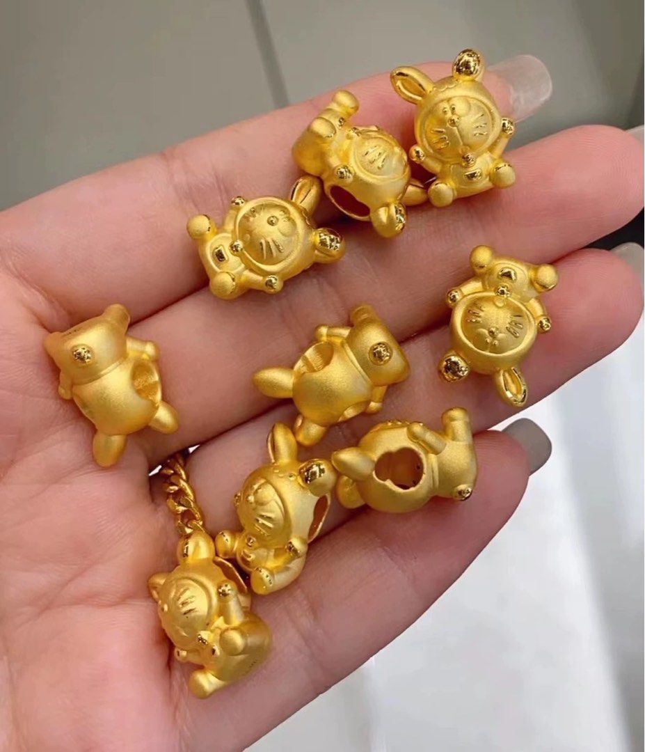999 gold-doraemon, Luxury, Accessories on Carousell
