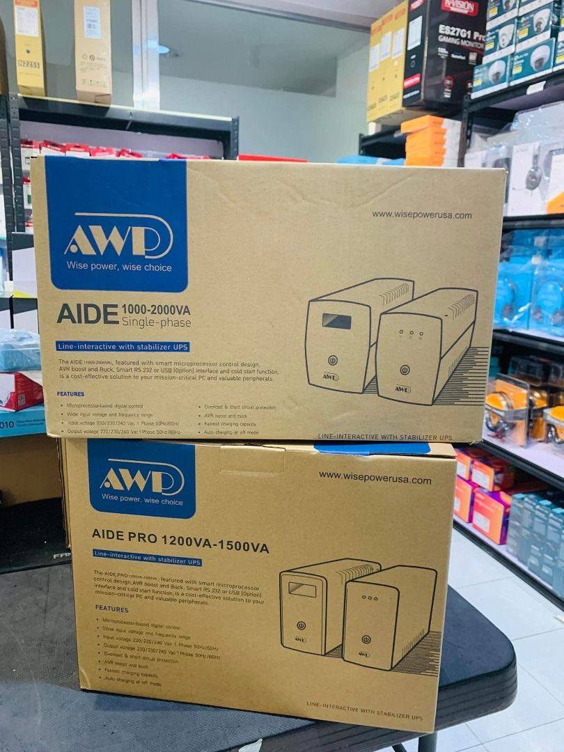 AWP AID1500 and AID1500 PRO 1.5kVA UPS 1500VA900W Computer Server Stand ...