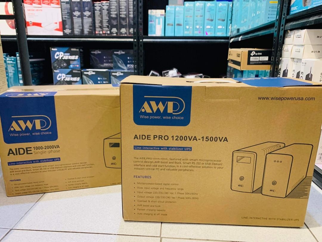 AWP AID1500 and AID1500 PRO 1.5kVA UPS 1500VA900W Computer Server Stand ...
