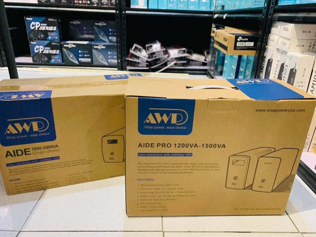 AWP AID1500 and AID1500 PRO 1.5kVA UPS 1500VA900W Computer Server Stand ...