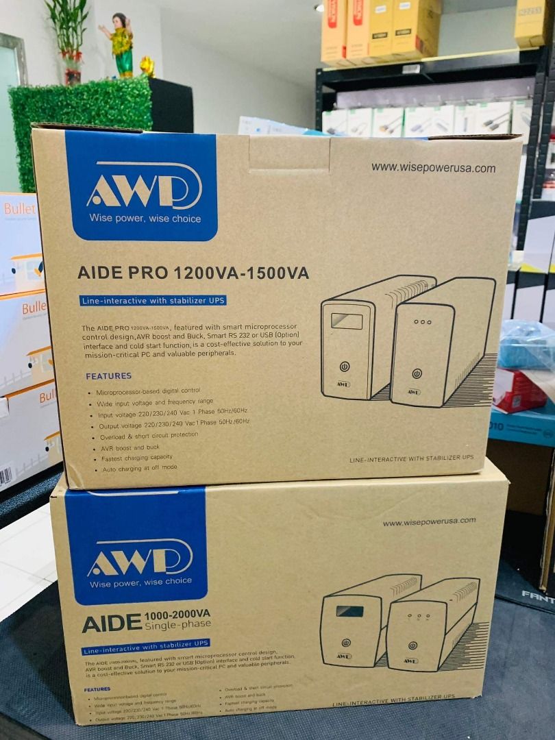 AWP AID1500 and AID1500 PRO 1.5kVA UPS 1500VA900W Computer Server Stand ...