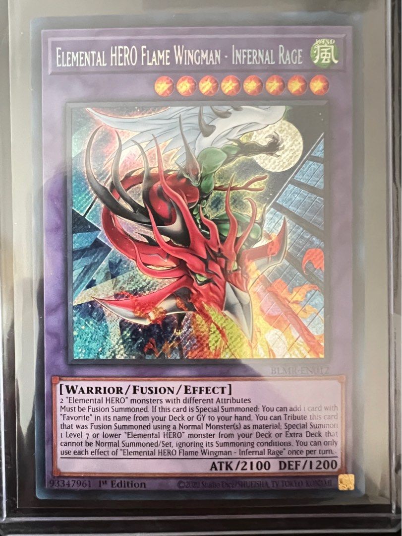 遊戲王 Yugioh: Elemental Hero Flame Wingman - Infernal Rage BLMR 1st ...
