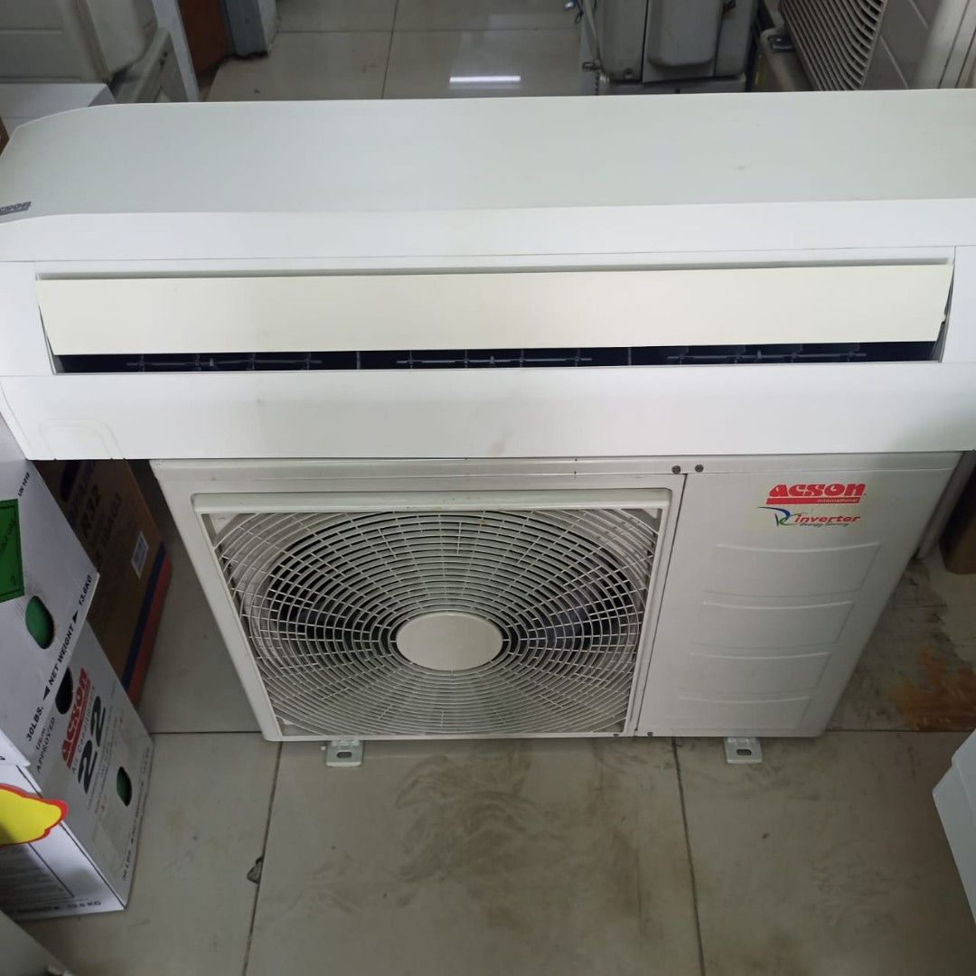 Acson Inverter 2Hp Used Aircond Likenew R410A 2016, TV & Home ...