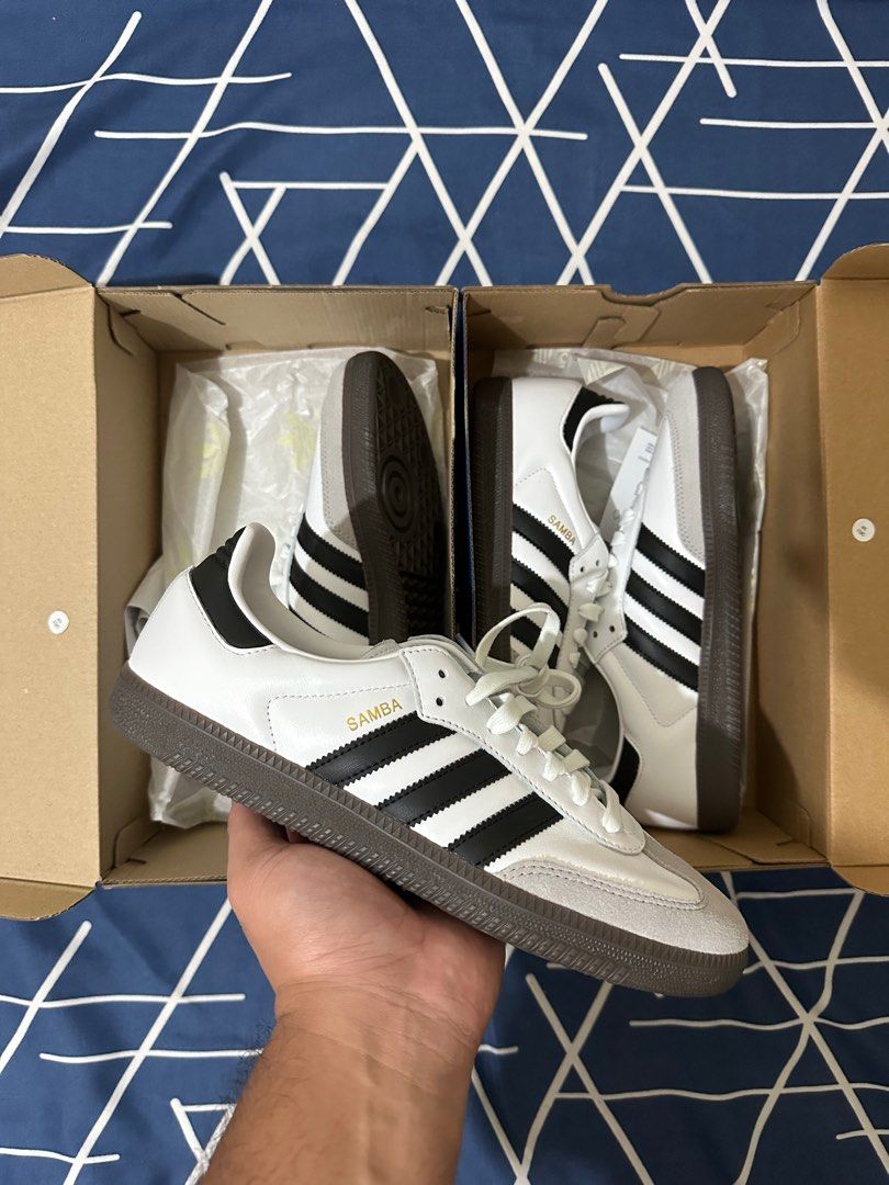 Adidas Samba OG white, Men's Fashion, Footwear, Sneakers on Carousell