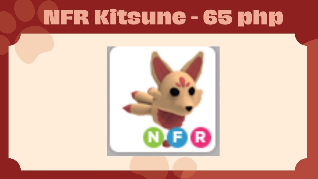 Adopt me NFR Kitsune | Neon Kitsune | Roblox on Carousell