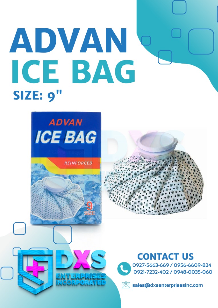 ADVAN ICE BAG SIZE 9INCHES, Health & Nutrition, Medical Supplies ...