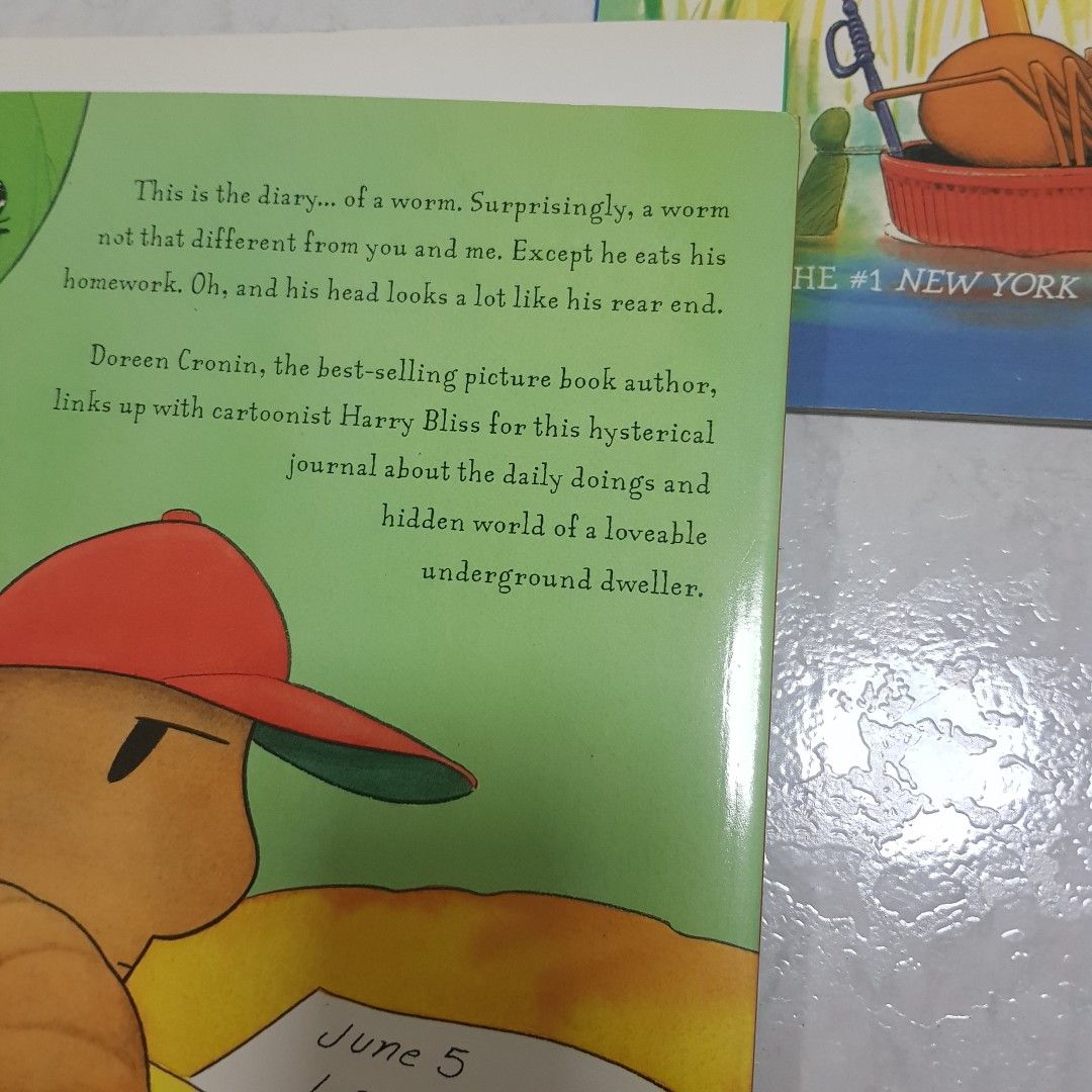(All for $7) 3 Picture Books Diary of a fly spider worm English ...