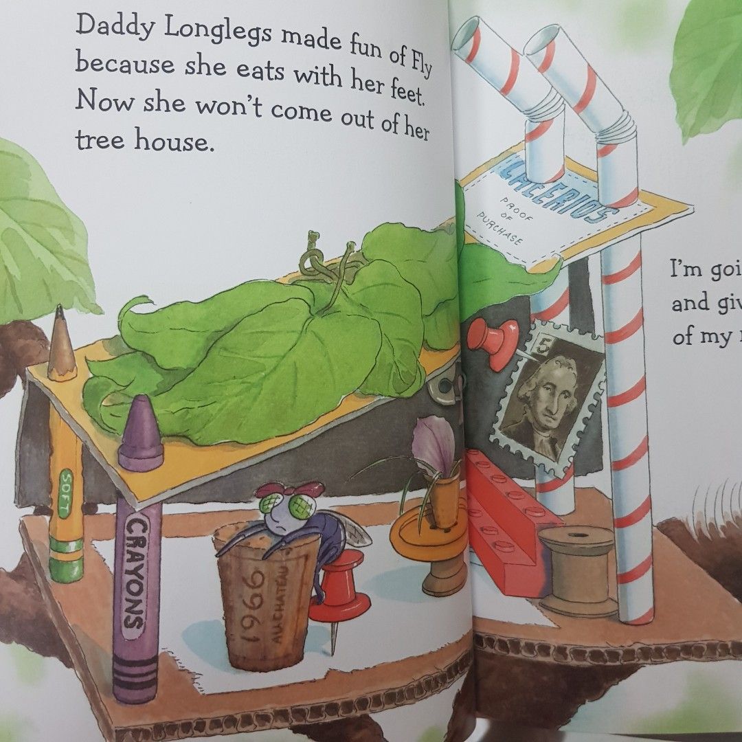 (All for $7) 3 Picture Books Diary of a fly spider worm English ...