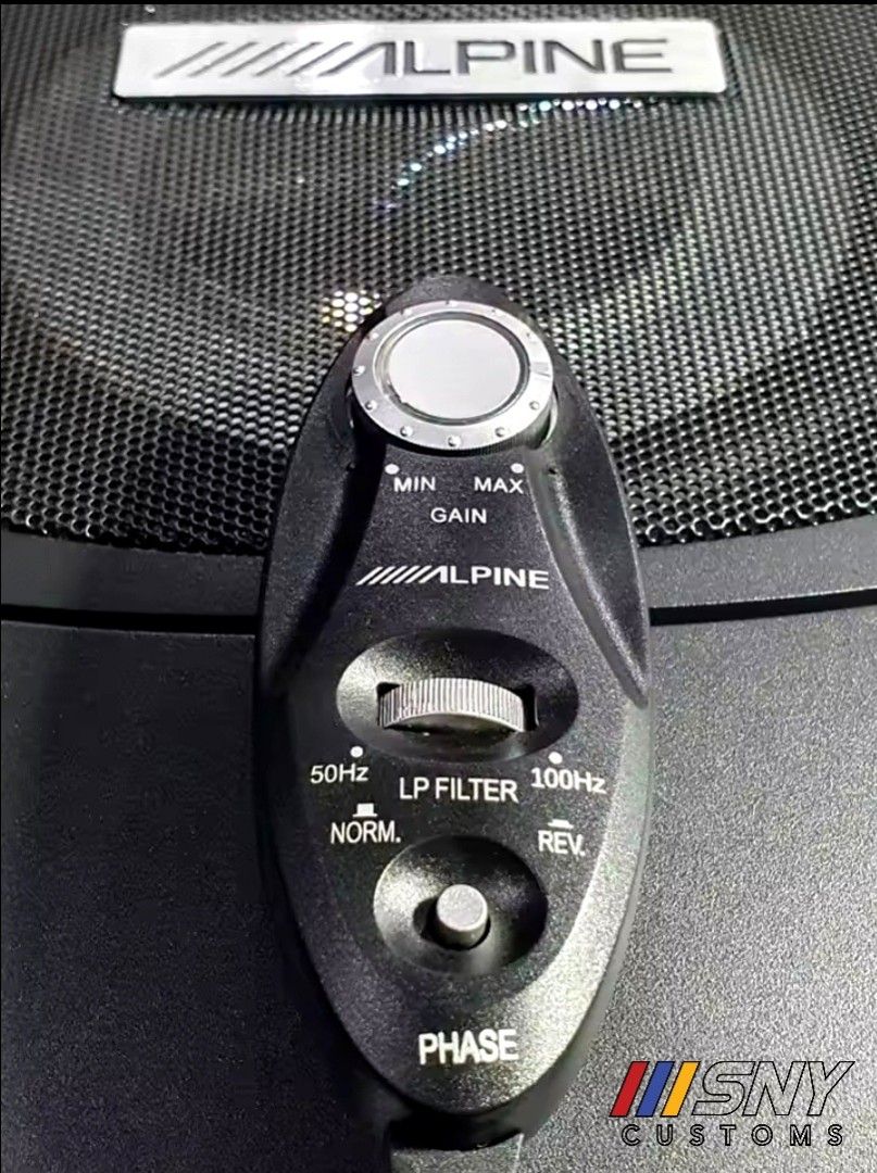 Alpine subwoofer Underseat amplified remote harness wrnty Pioneer JBL ...