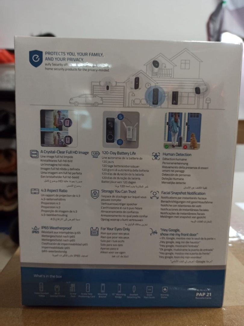 Anker eufy security S200 Video Doorbell (Battery-Powered) Wi-Fi Video ...