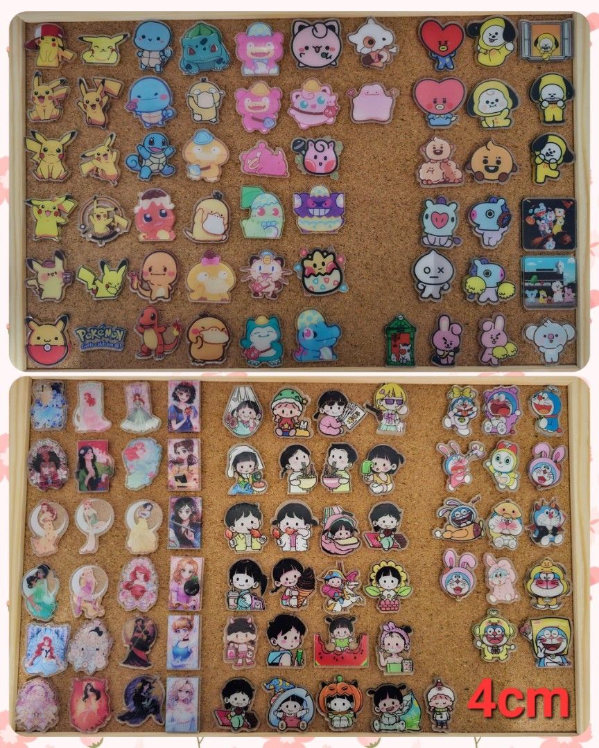 Aryclic Charm Rubber Doll BTS BT21 Blackpink Sanrio Popmart Nike Stitch ...