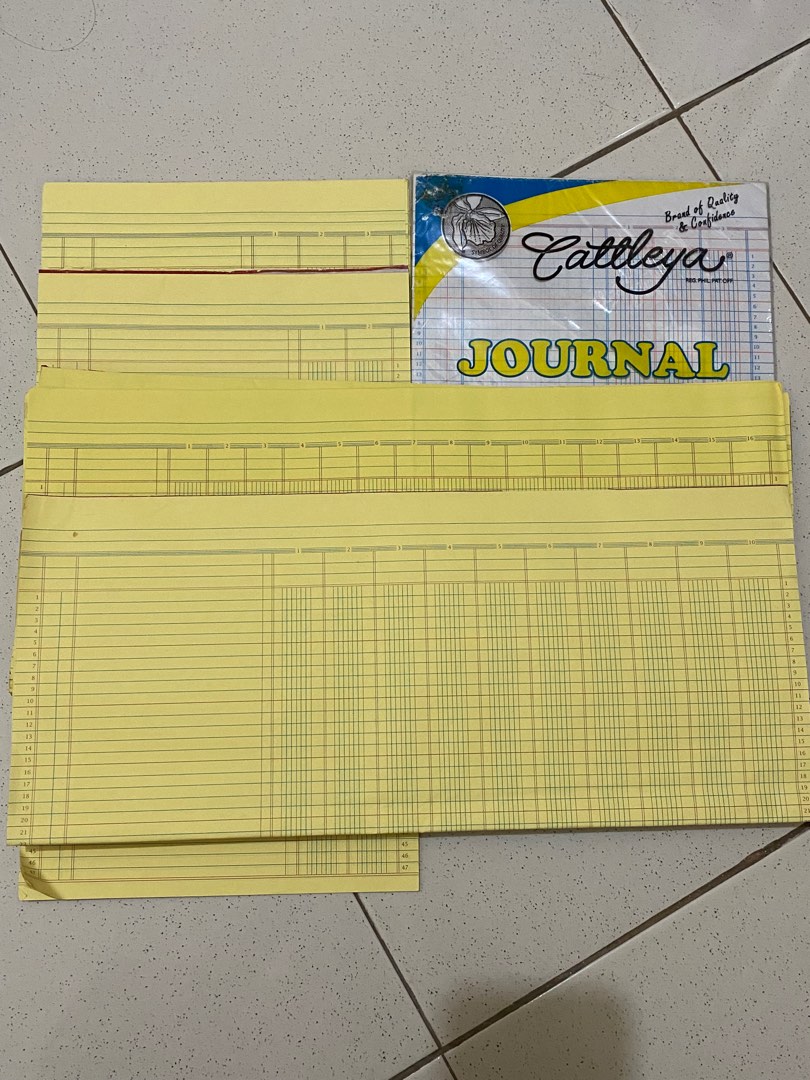 ASSORTED JOURNAL SHEETS AND COLUMNARS FOR ACCOUNTING/ACCOUNTANCY ...