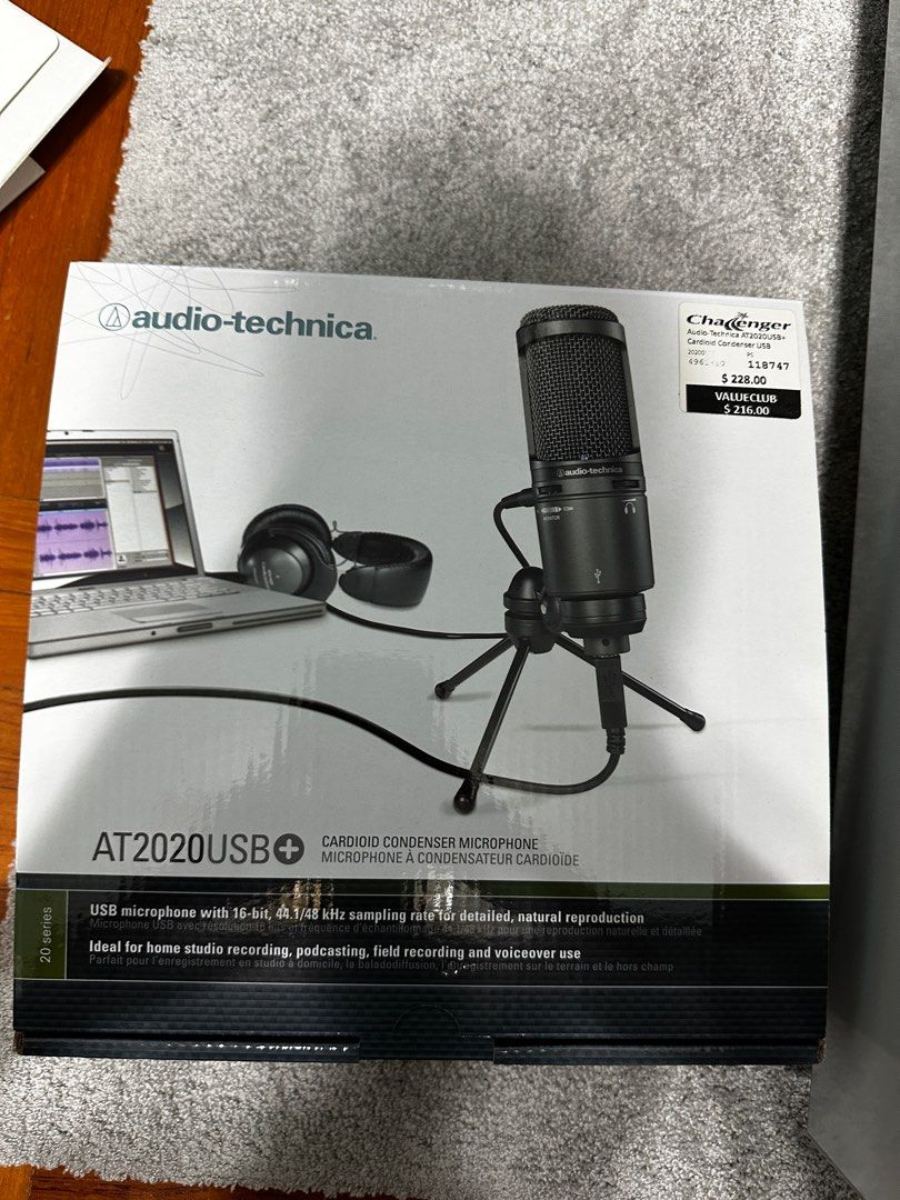 Audio Technica AT2020 USB+, Audio, Microphones on Carousell