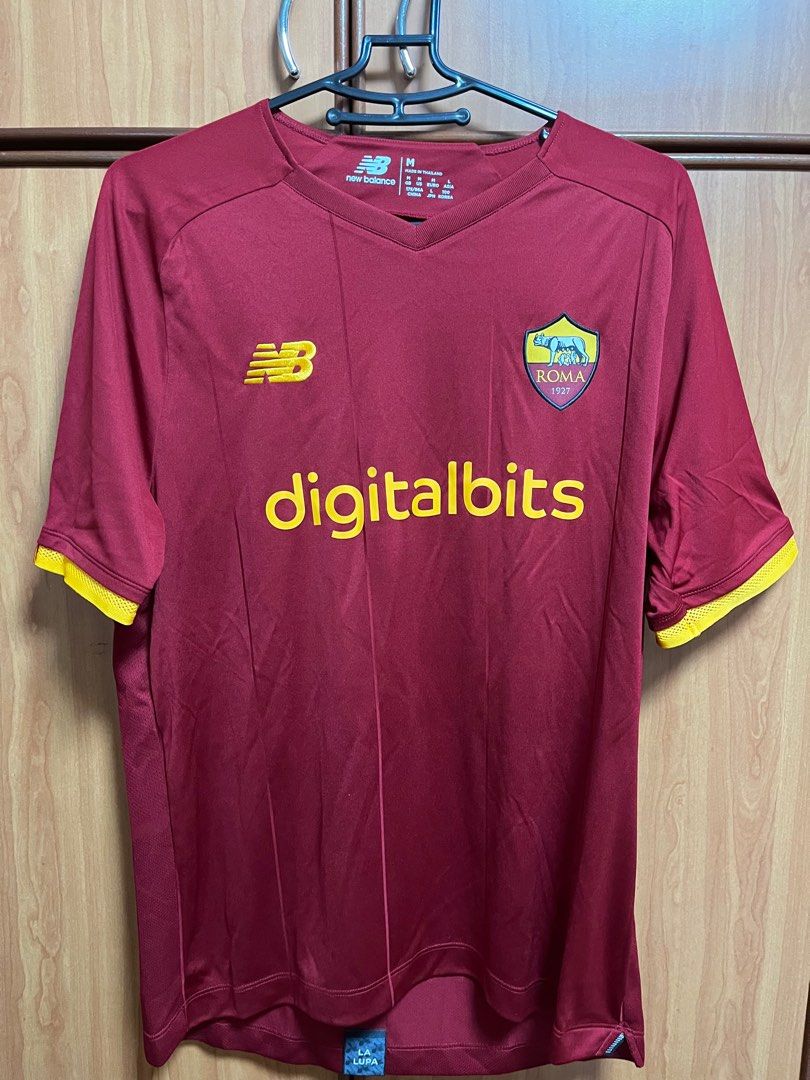 Authentic AS Roma home kit 2021, Men's Fashion, Activewear on Carousell