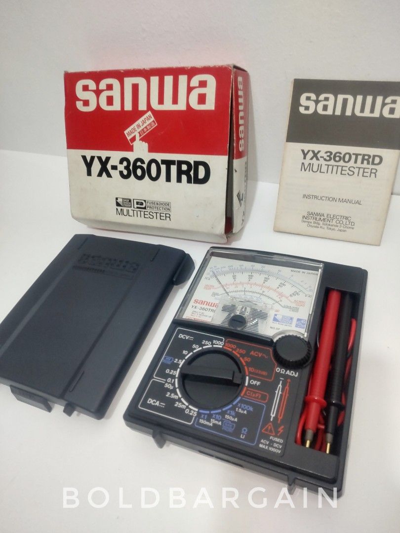 Authentic SANWA YX-360TRD Multimeter Voltage Resistance Capacitance Ohm ...