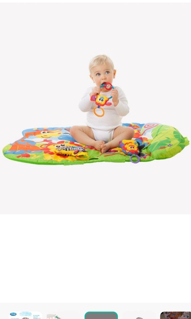 Baby Playmat PlayGro Safari 5 in 1 Super Gym, Babies & Kids, Infant ...