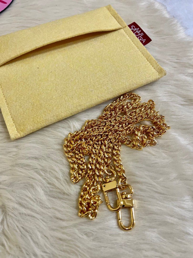 SAMORGA- Bag chain strap (22k gold plated) on Carousell