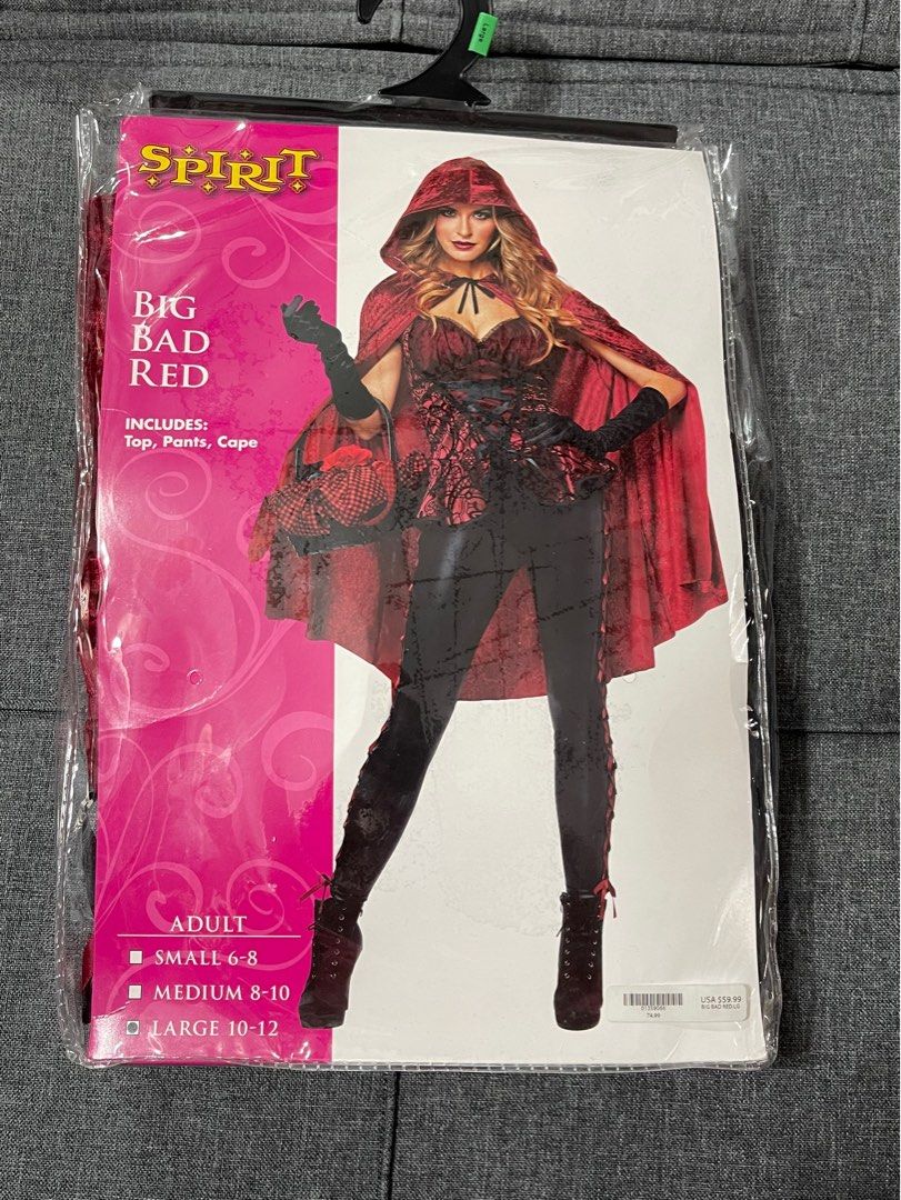Big Bad Red Costume, Women's Fashion, Dresses & Sets, Sets or ...