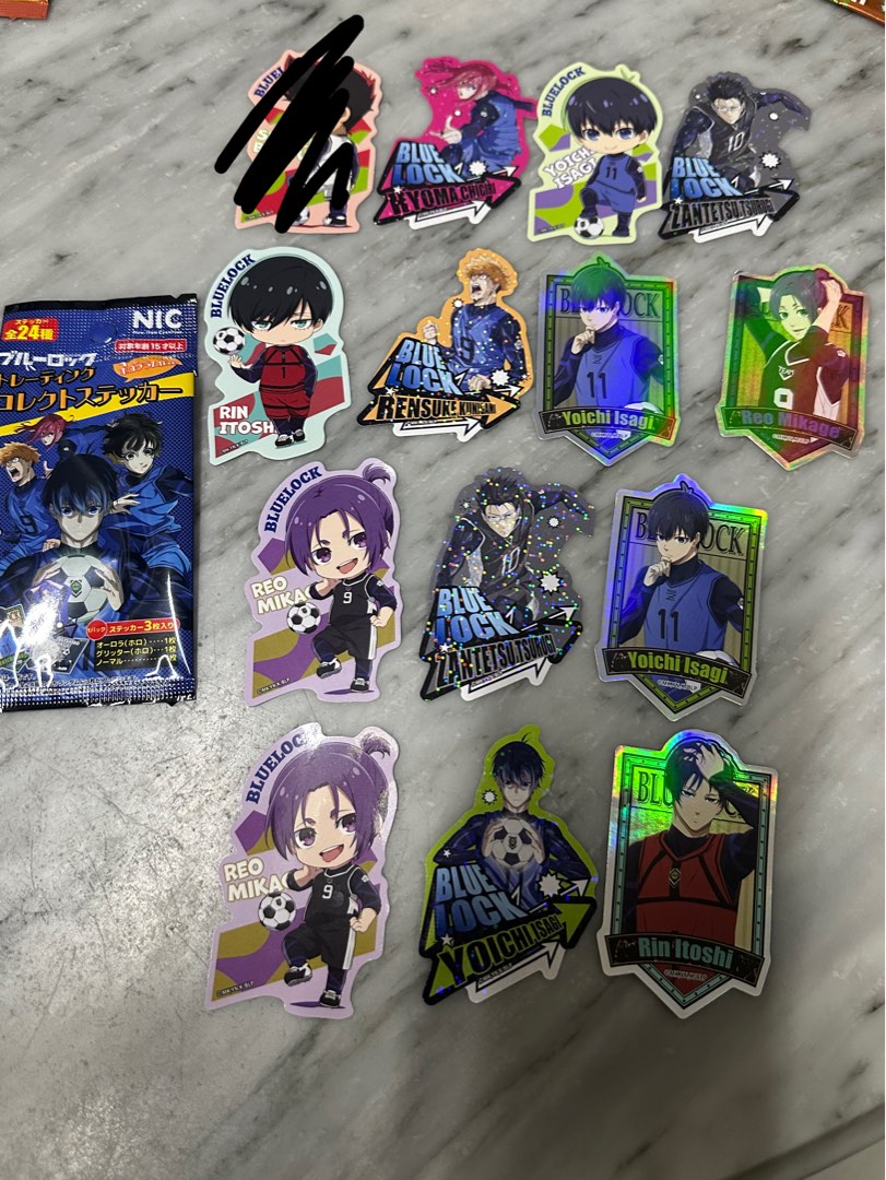 Bluelock Stickers Set, Hobbies & Toys, Memorabilia & Collectibles, Fan ...