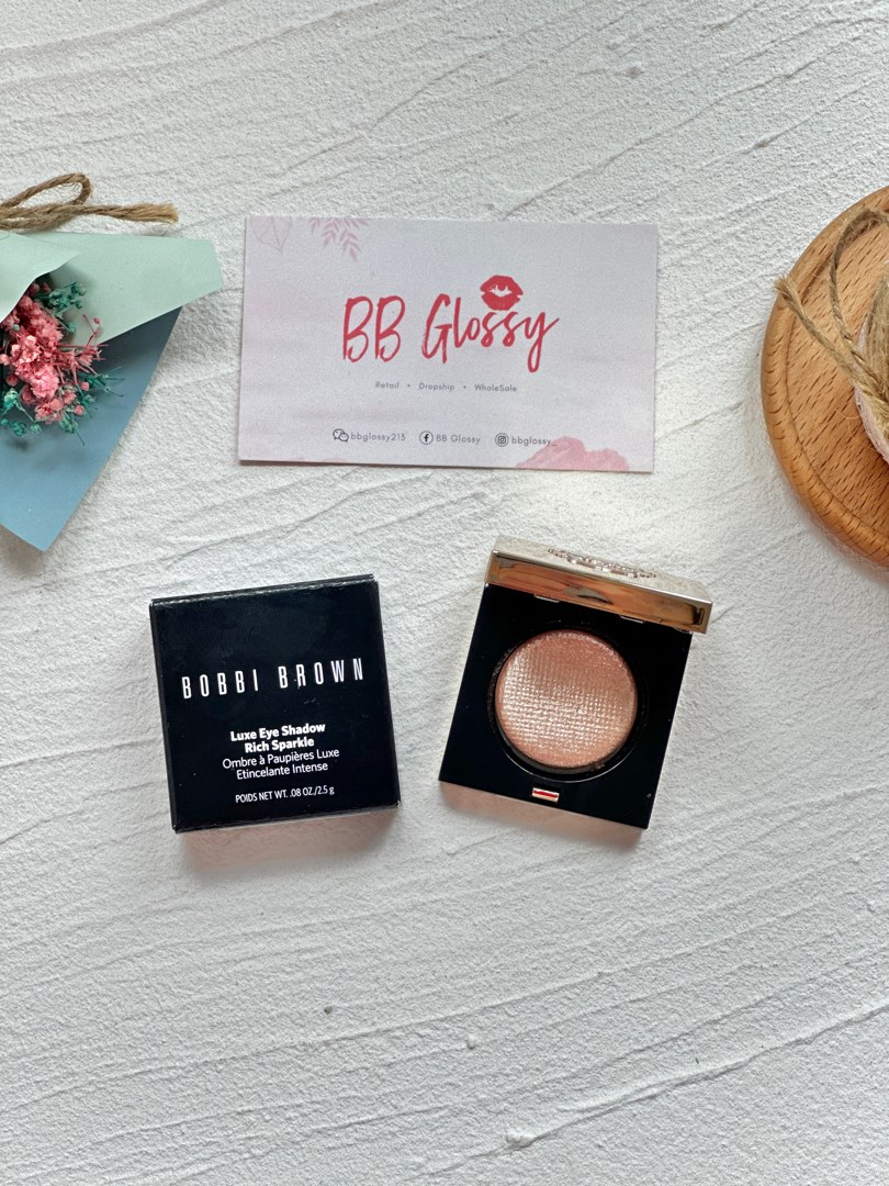 Bobbi Brown Luxe Eye Shadow Rich Sparkle 2.5g - Moonstone, Beauty ...