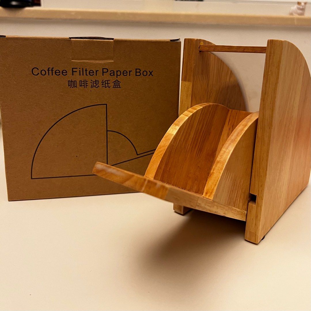 [BRAND NEW] 咖啡濾紙盒 coffee filter paper box, 傢俬＆家居, 廚具和餐具, 茶具配件 - Carousell