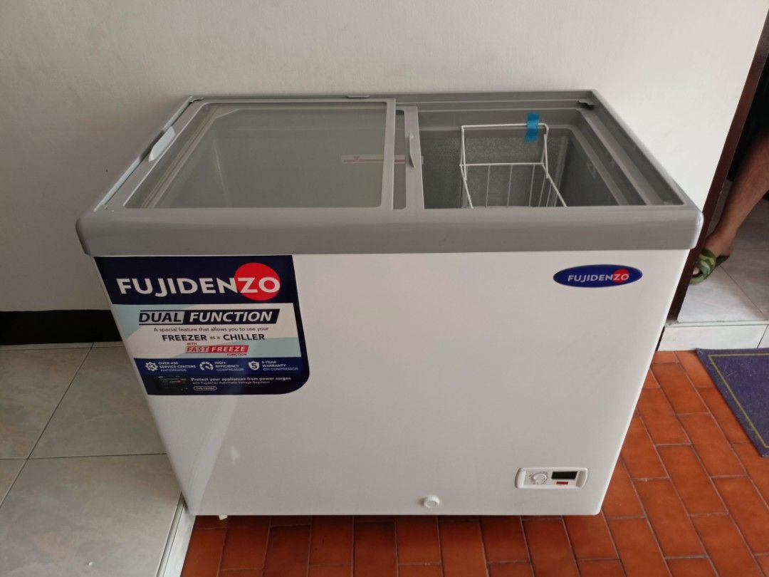 BRAND NEW FUJIDENZO GLASS TOP FREEZER, TV & Home Appliances, Kitchen Appliances, Refrigerators ...