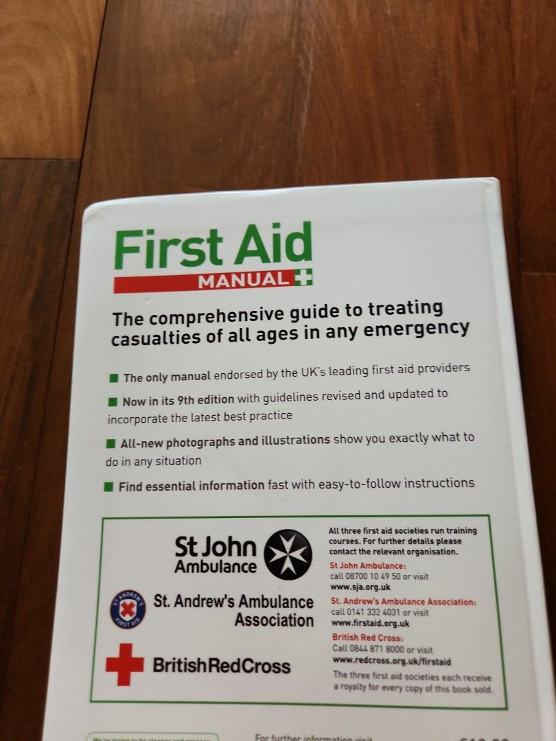 British Red Cross First Aid Manual 9th Edition St John Ambulance ...