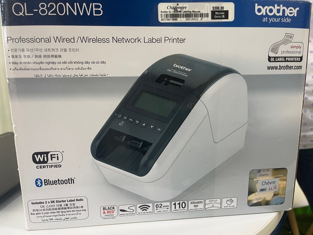 Brother Label Printer QL-820NWB, Computers & Tech, Printers, Scanners ...