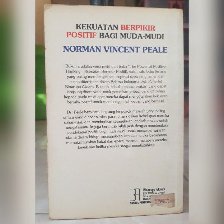 Buku Kekuatan Berpikir Positif Bagi Muda Mudi, By Norman Vincent Peale ... Buku Kekuatan Berpikir Positif Bagi Muda Mudi, By Norman Vincent Peale ...