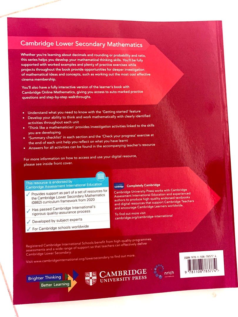 Cambridge University Press: Cambridge Lower Secondary Mathematics ...