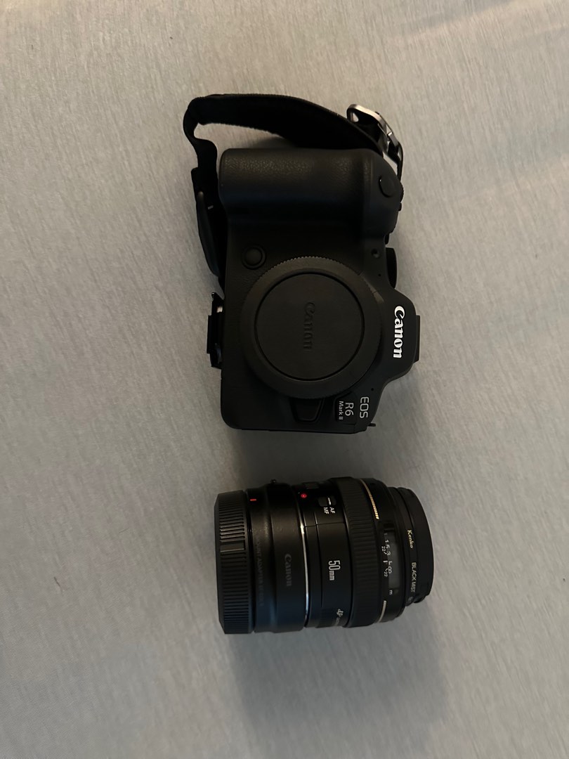 Canon r6 mark 2 with ef 50mm f1.8 and adapter, 攝影器材, 相機 - Carousell