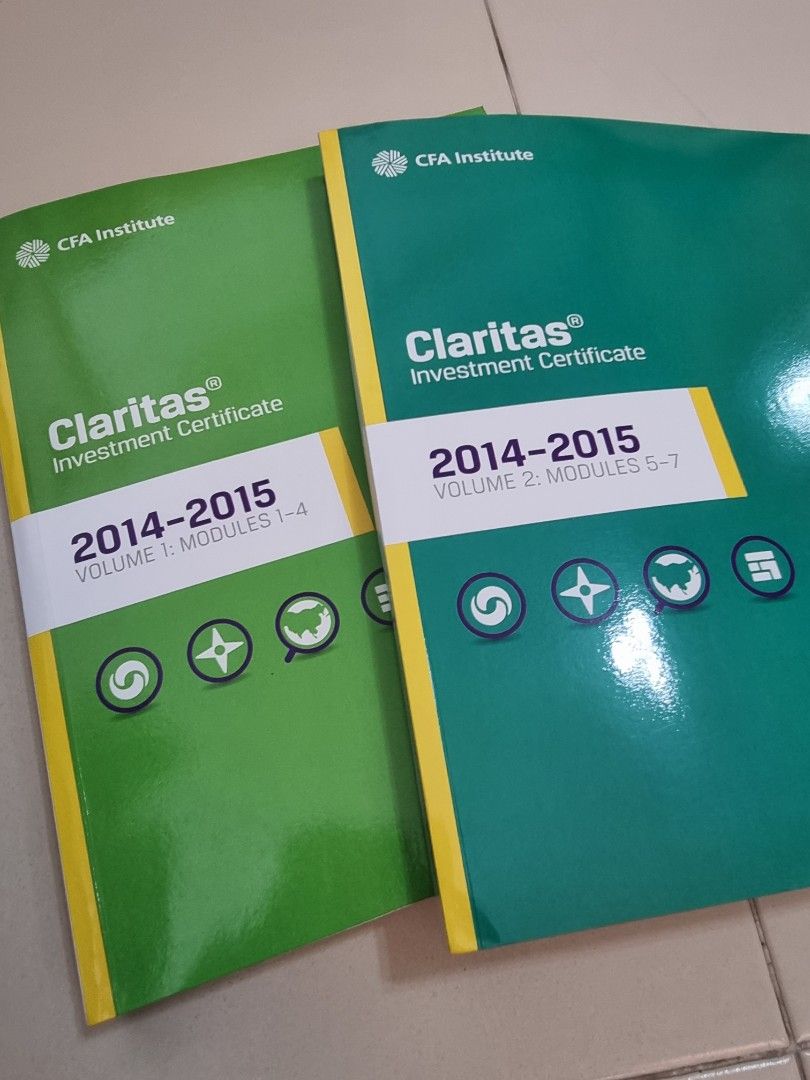 CFA Institute Claritas Investment Certificate Textbooks, CISI ...