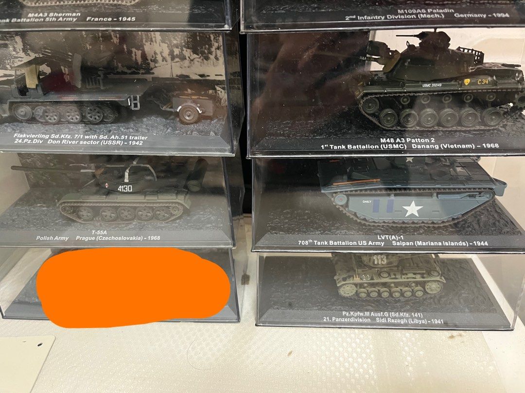 (CLEARANCE) Deagostini diecast combat battle tank collection (with most ...