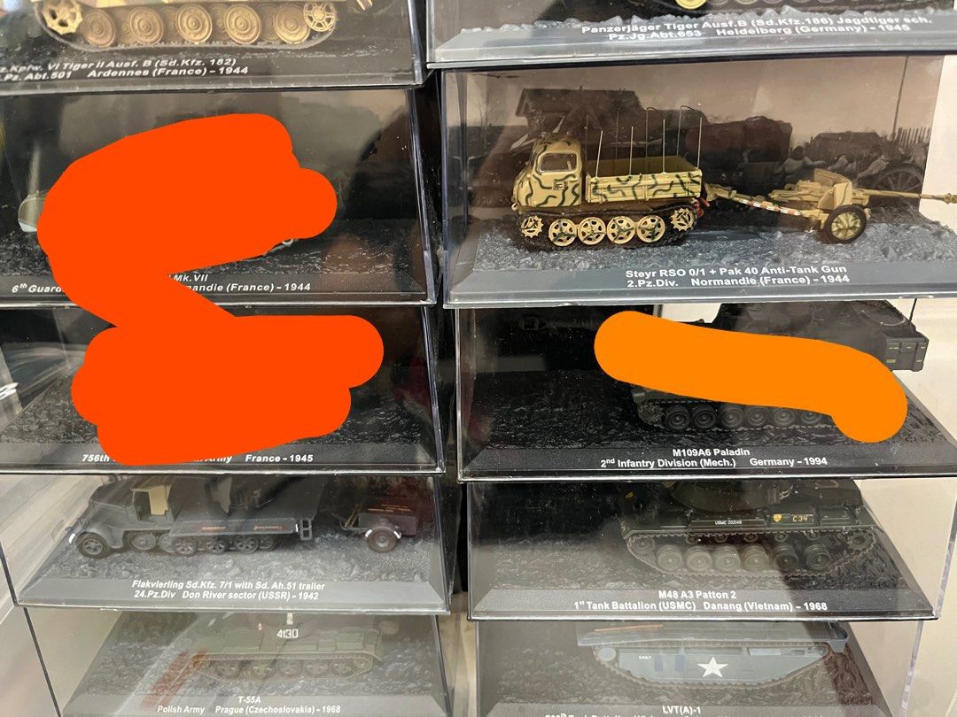 (CLEARANCE) Deagostini diecast combat battle tank collection (with most ...