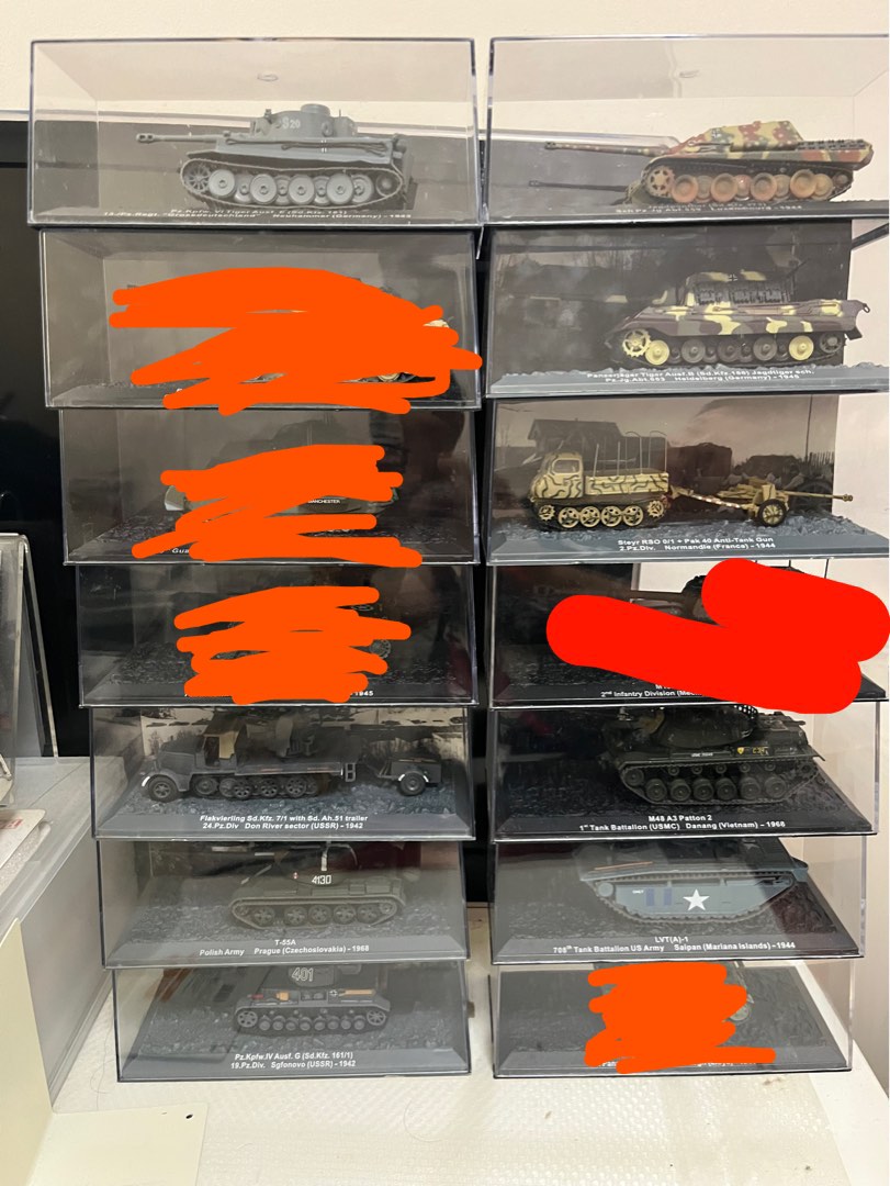 (CLEARANCE) Deagostini diecast combat battle tank collection (with most ...